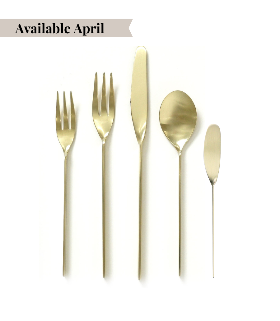 Malmo Flatware - Champagne Gold – Table Tales
