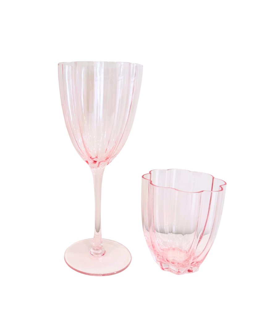 Daisy Glassware - Pink – Table Tales